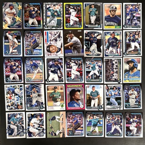 Seattle Mariners Lot (70) Refractor Parallels, Rookie Cards RC, J Rod ...