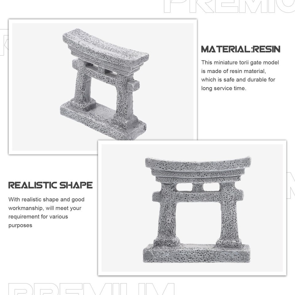Mini Dollhousedecor Japanese Shinto Torii Gate Accessory Decoration ...