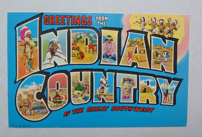 E2480 Postcard Greetings from Native American Country Southwest US | eBay