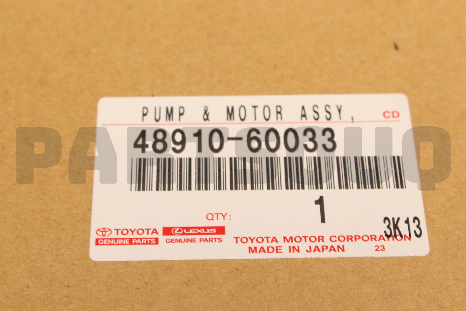 4891060033 Genuine Toyota PUMP & MOTOR ASSY 48910-60033 | eBay