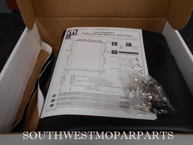 2020 JEEP GLADIATOR BLACK SUN BONNET OEM 82215620 | eBay