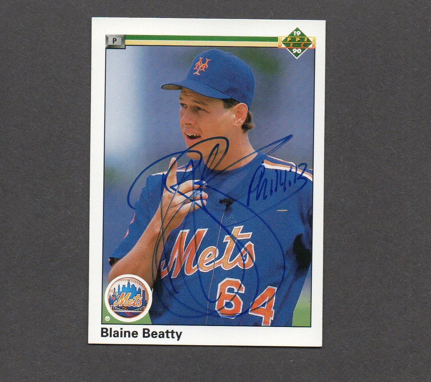 Blaine Beatty Signed Autographed 1990 Upper Deck #23 RC Mets | eBay