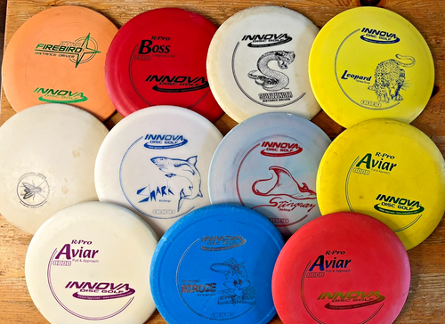 Golf Disc Lot 11 Discs Starter Set Drivers Midrange Putter Innova Used ...