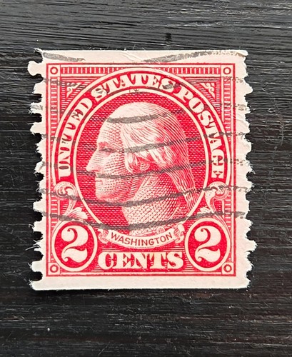 1923 US Washington 2c Stamp Carmine Type I Perf 10 Vert Rotary Scott ...