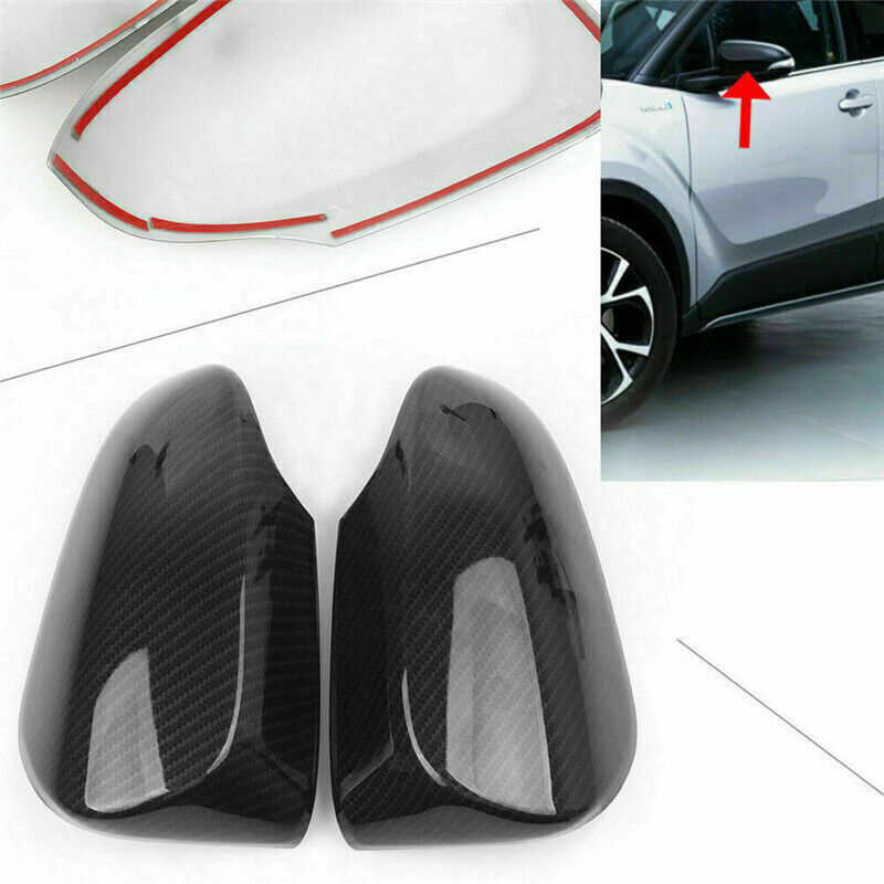 For Toyota Camry 12-17 Carbon Fiber Exterior Mirror Overlay Rear View ...