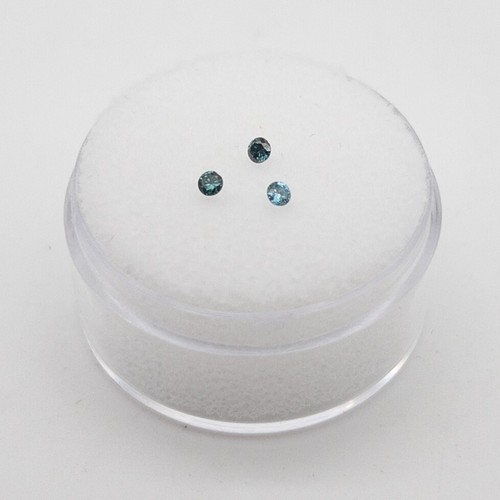 RARE $600 3 Natural Blue IRRADIATED Diamonds LOOSE .10ct | eBay