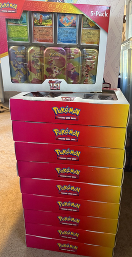 Pokemon 151 Costco 5-Pack Mini Tin Bundle - Exclusive - Sealed - Random ...