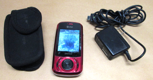 Pantech Matrix C740 QWERTY Dual Keyboards AT&T Cell Phone Red Rare | eBay