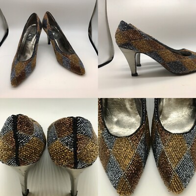 J. Renee 1980s bugle beaded pumps | eBay