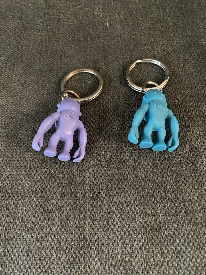 KIPLING Rubber Monkey Lot Of 2 Keychain Keyring Bag Charm Apes | eBay UK