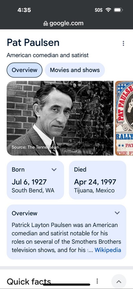 McDonald’s 1970 Movie Script Signed Pat Paulsen Advertising Restaurant ...