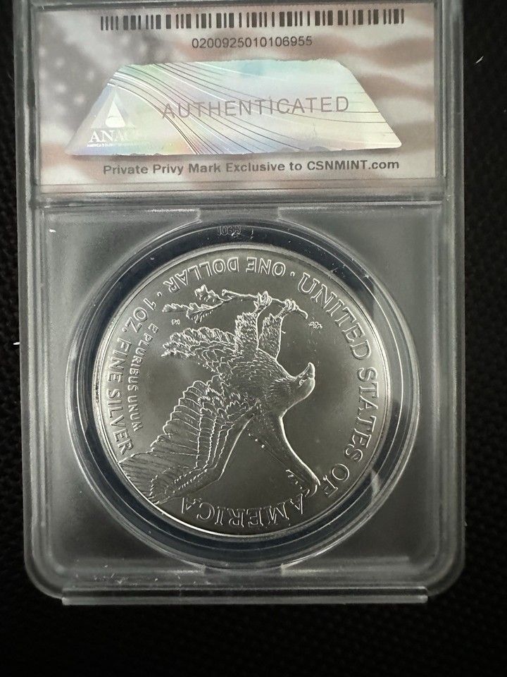 2025 W Silver Eagle MS 70 RARE 40TH Anniversary Privy - Ready To Ship ...