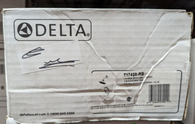 Delta T17438-RB Venetian Bronze Lahara Tub And Shower Trim Less Rough ...