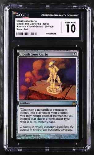 CLOUDSTONE CURIO Ravnica Foil Rare CGC 10 Gem Mint MTG [Nostalgium] | eBay