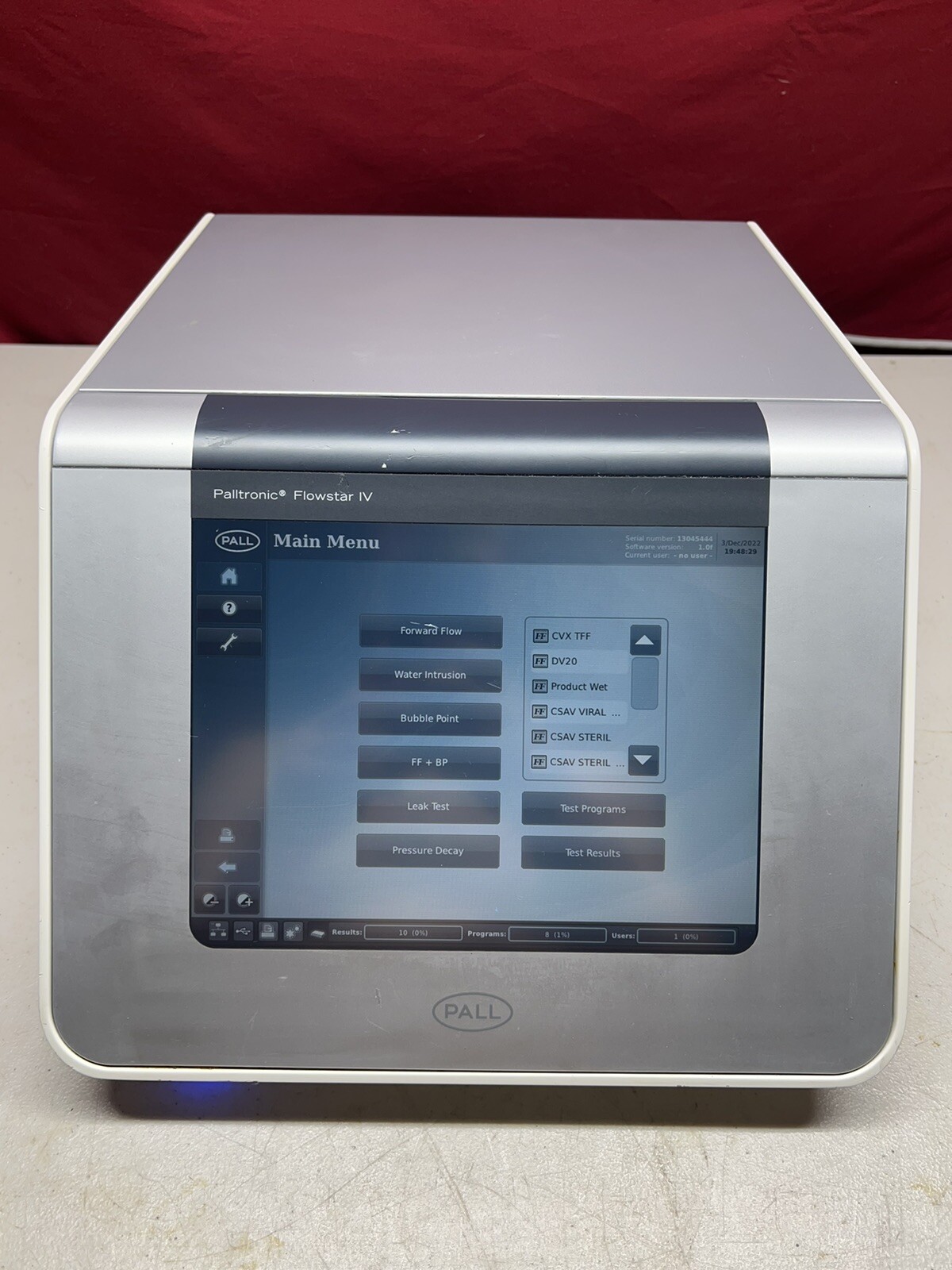 PALL Flowstar IV Filter Integrity Test Instrument FFS04S | eBay