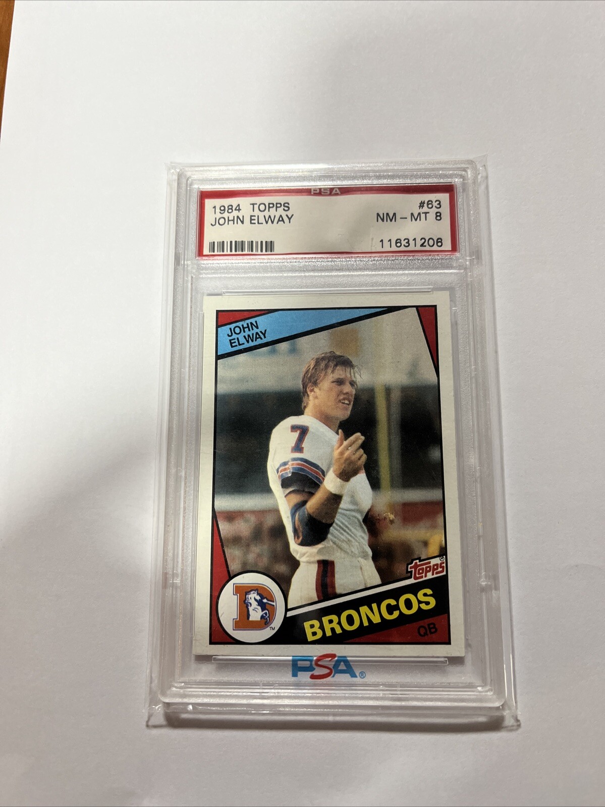 1984 TOPPS #63 JOHN ELWAY ROOKIE RC PSA 8 | eBay