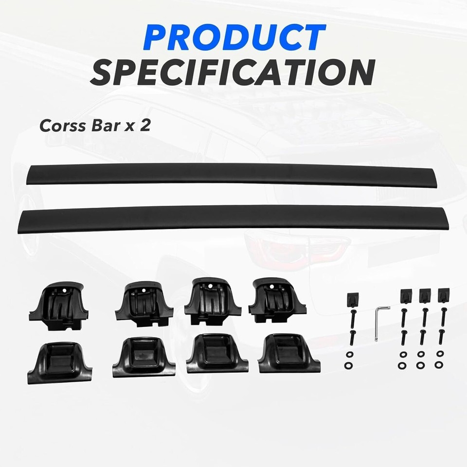 Cross Bars for Toyota Sequoia 2023-2024 Rails Replace OEM PT767-0C660 ...