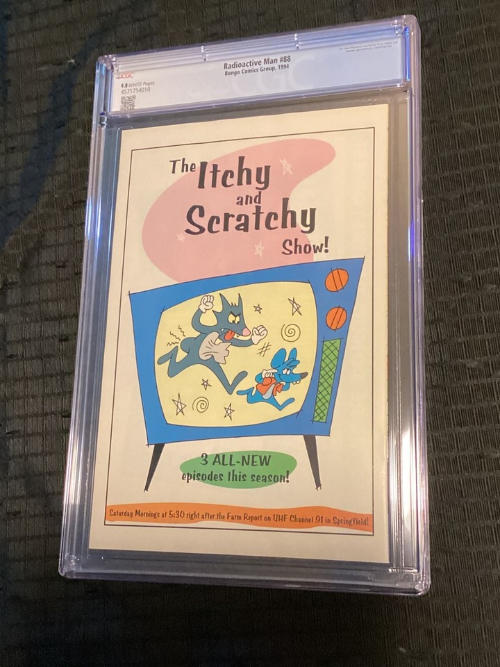Radioactive Man 88 (#2) Cgc 9.8 Bongo 1994 Simpsons Bart Homer Fallout ...