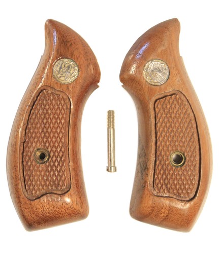 Rare Original Factory Smith & Wesson S&W J Frame Walnut Grips Revolver ...