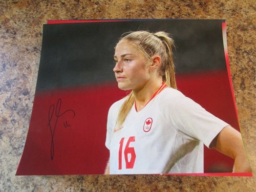 JANINE BECKIE SIGNED 8X10 MATTE PHOTO TEAM CANADA 2021 OLYMPIC GOLD ...