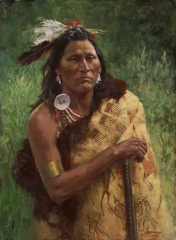 Howard Terpning THREE TROPHIES, Native American, Giclee canvas #9/75 | eBay
