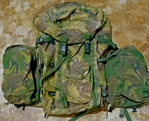 2001 DPM LONG BACK BERGEN RUCKSACK WITH FRAME AND SIDE POUCHES | eBay UK