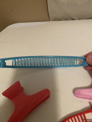 Vintage Lot Of 4 1980's Hair Raiser Clips Banana Claw Combs Clips ...