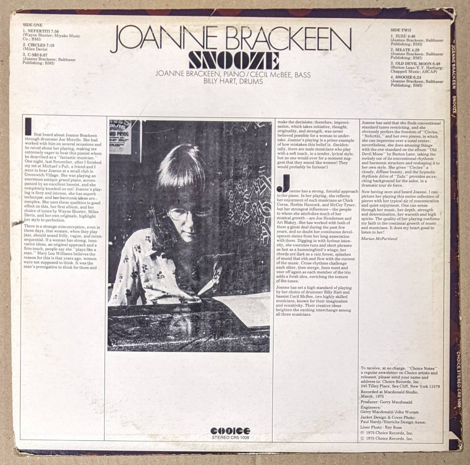 Joanne Brackeen Snooze US Original Vinyl | eBay