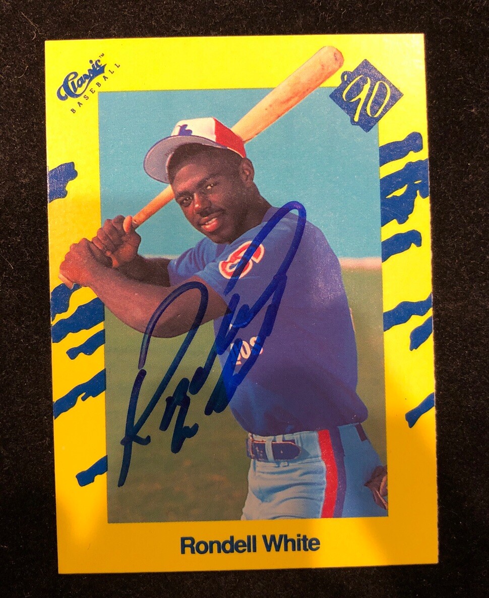RONDELL WHITE 1990 CLASSIC ROOKIE RC AUTOGRAPHED SIGNED AUTO BASEBALL ...