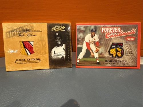 2- Bob Gibson St. Louis Cardinals 3 Color Patches #’d 5 & 25 | eBay