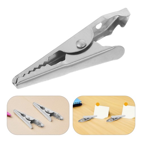 100 Pcs Small Metal Clips Mini Spring Clamps for Craft Cards Display ...