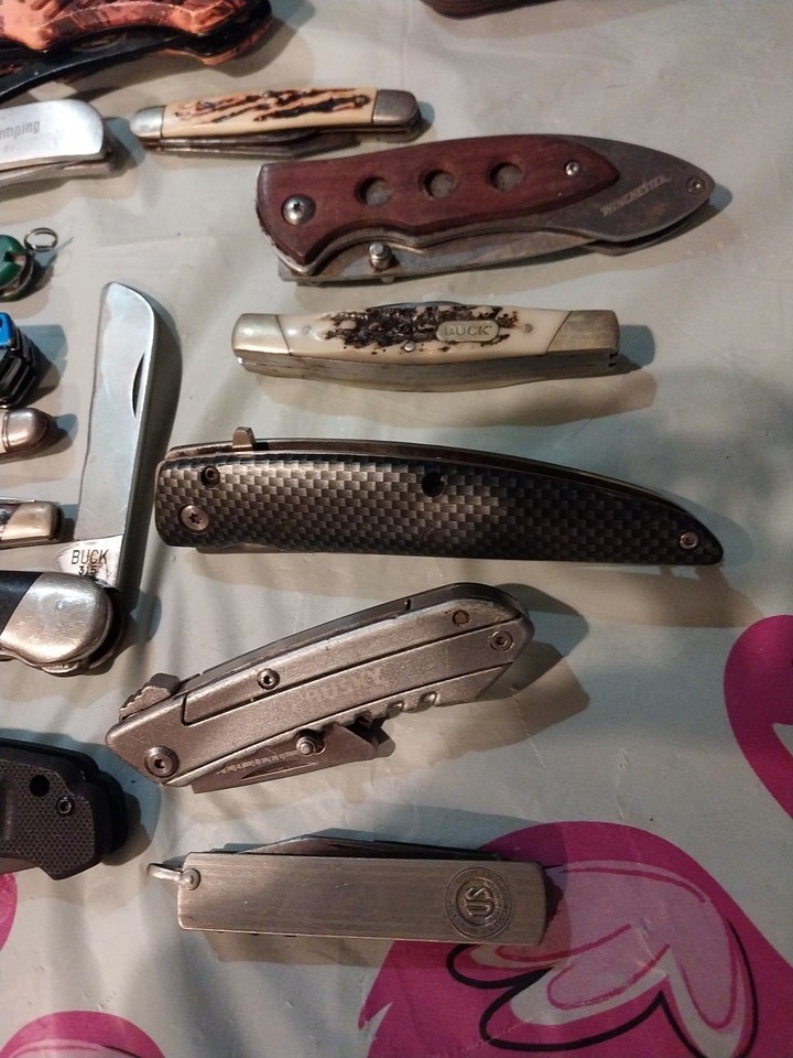 Lot Of 25 Old Vintage Pocket Knives Buck Gerber Old Timer Knife | eBay