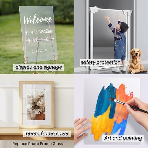 Clear Plastic Sheet Plexiglass Panels DIY Crafts Picture Frame ...