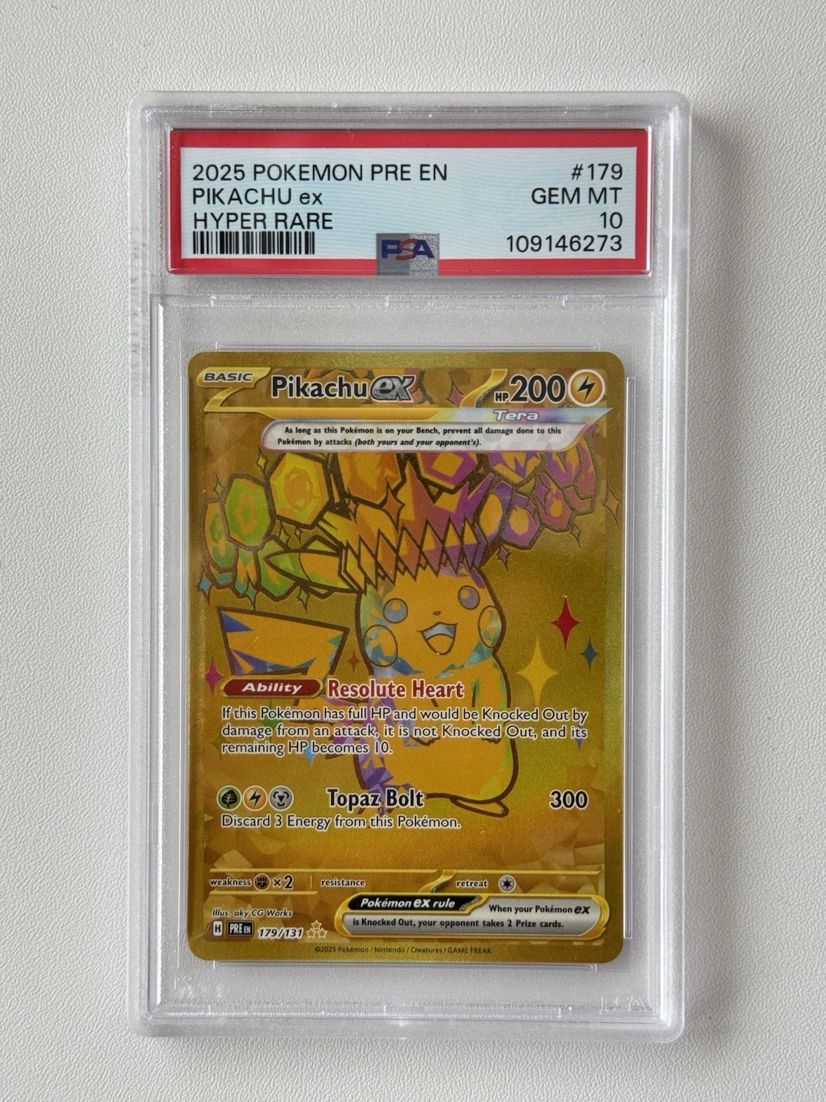 Pikachu ex 2025 Scarlet & Violet: Prismatic Evolutions #179/131 Hyper ...