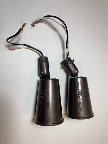 Set Of 4 High Quality - Bronze Metal Outdoor Flood Light Socket | eBay