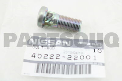 4022222001 Genuine Nissan BOLT-HUB 40222-22001 | eBay
