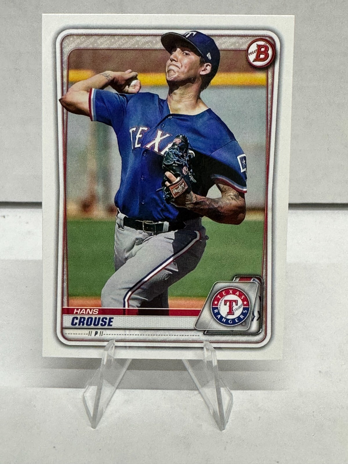 2020 Bowman Prospects Baseball Card #BP-119 Hans Crouse Texas Rangers ...