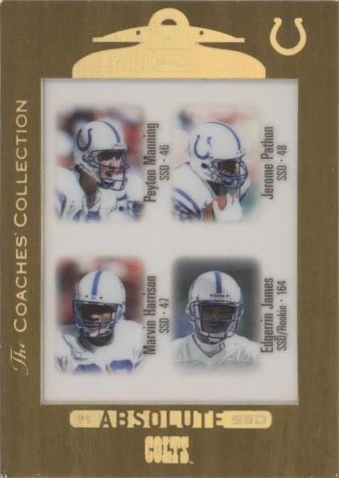 1999 Playoff Absolute SSD - Peyton Manning, Edgerrin James, Marvin ...