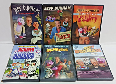 Jeff Dunham- Six Lot of Pre-Owned DVDs- Spark, Achmed, Monsters..more ...