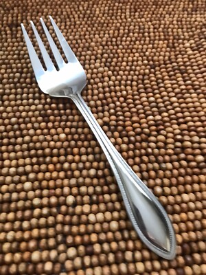 International Stainless AMERICAN BEAD Pointed Tip MEAT SERVING FORK 8. ...