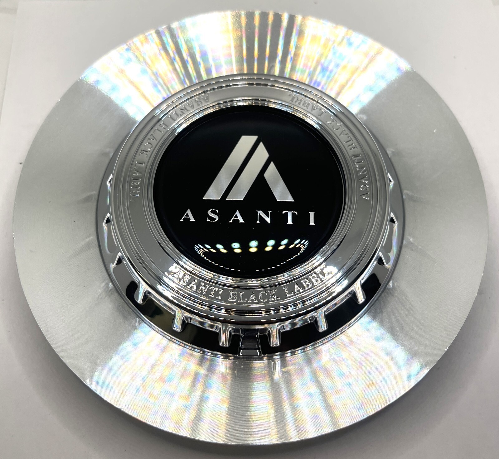 Asanti 1002-84dr Floater Black/Chrome Wheel Center Cap | Front | Anti ...