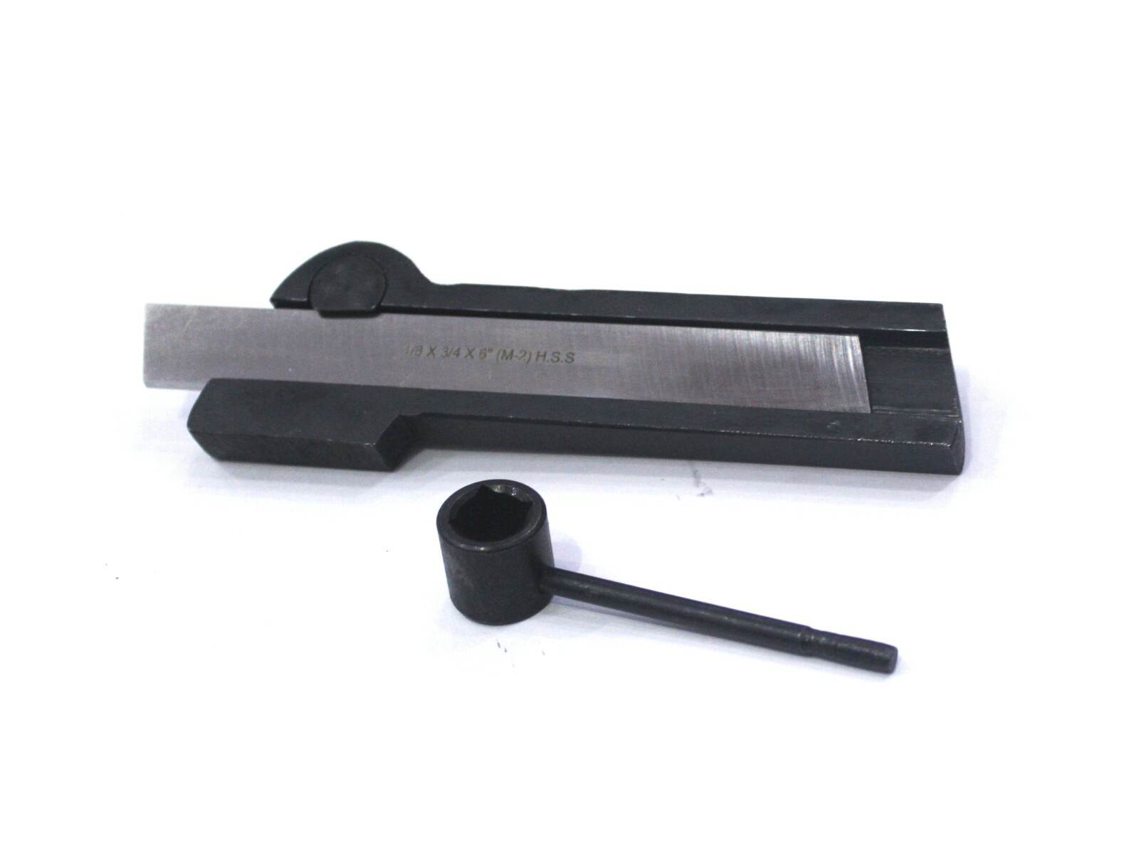 Lathe Cut off Parting Tool Holder 1-1/8" Width and HSS Blade 1/8" x 3/4 ...