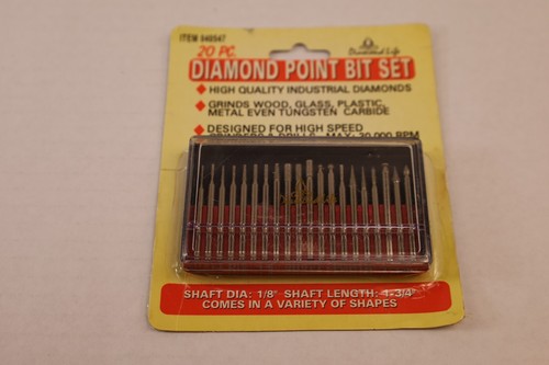 20 piece diamond point bit set Diamond Life (Harbor Freight) | eBay