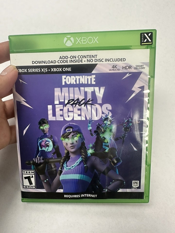 Fortnite: Minty Legends Pack (Xbox 1 One & Series X) NO DISC. ONLY GAME ...