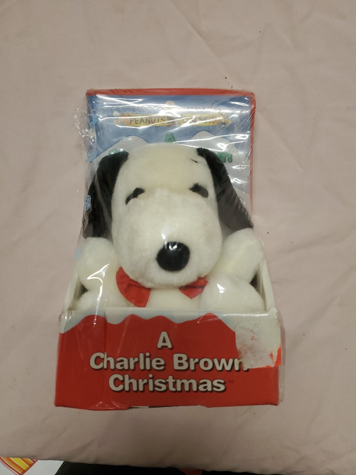 A Charlie Brown Christmas VHS clamshell Snoopy Plush Bundle Blockbuster ...