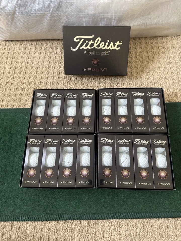 2025 LIMITED RELEASE Titleist Pro V1 Left Dot 4 Dozen (48 Balls) Pro V1 ...