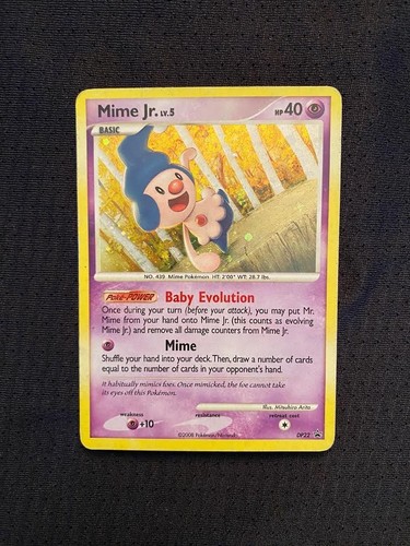 Mime Jr. LV.5 DP22 HOLO RARE Black Star Promo Diamond and Pearl ...