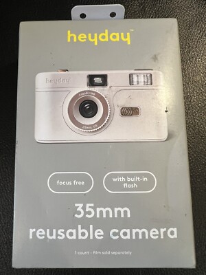 NEW heyday 35MM Camera with Built-in Flash Soft White | eBay