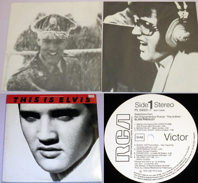 MEGA RARE > Elvis VG+/UNPLAYED "This Is" PROMO WHITE LABEL RCA Italy LP ...