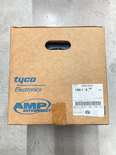Tyco Amp NetConnect Cat6 Cable 23AWG 4UTP Blue 750ft Open Box 10Gig ...